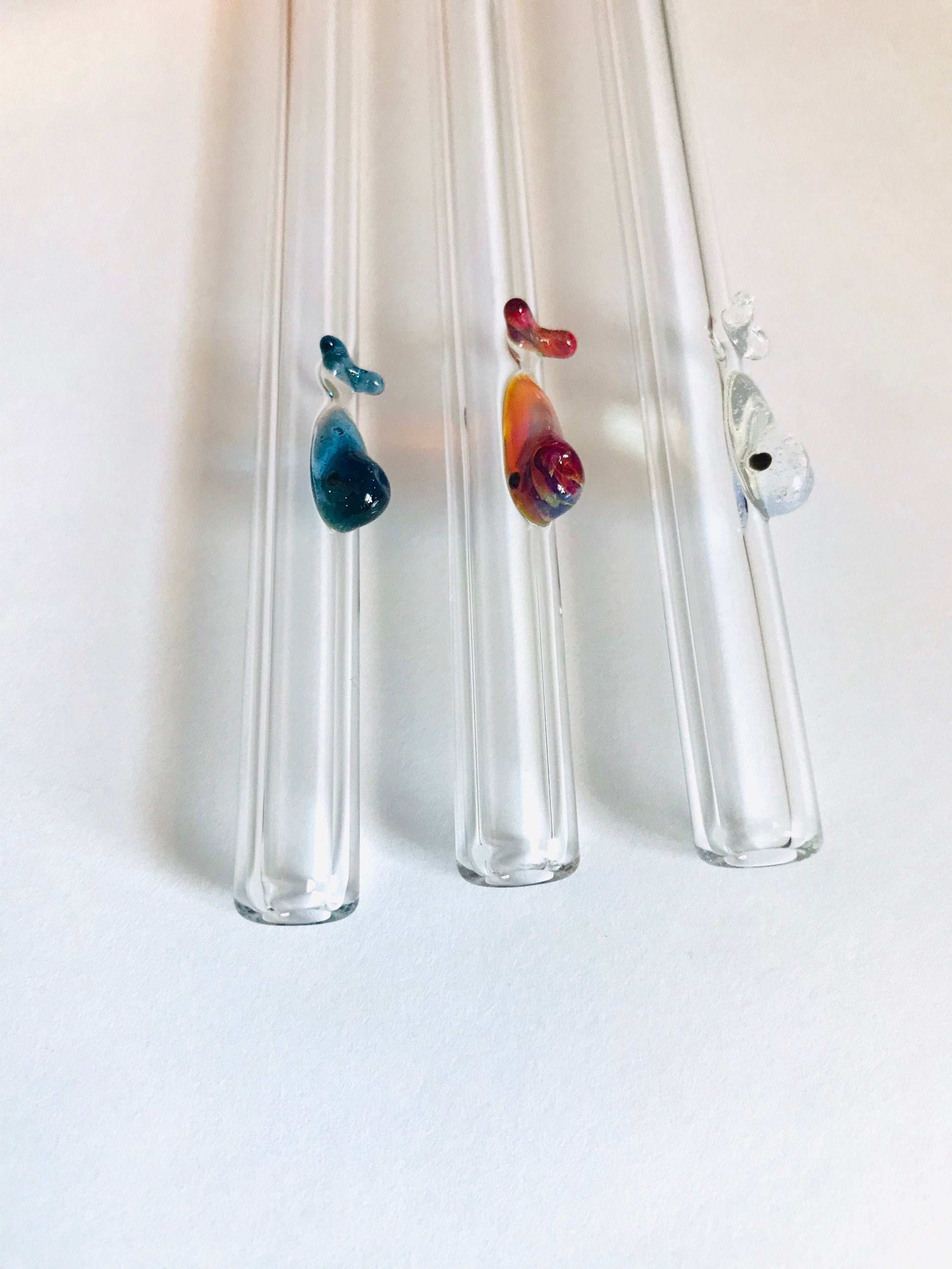 Whale GLASS STRAWS - Reusable Straws | Glass Straw | Glass Drinking ...