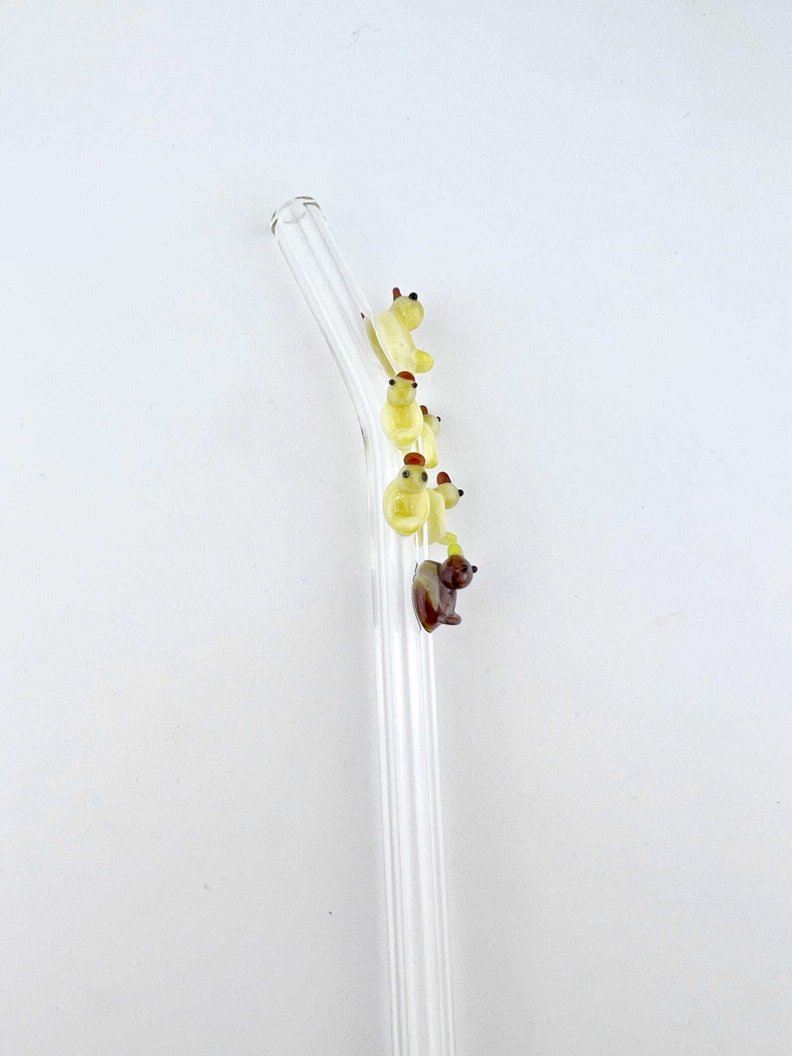 Mama and Baby Ducks Glass Straw: Custom Reusable Straw - Etsy