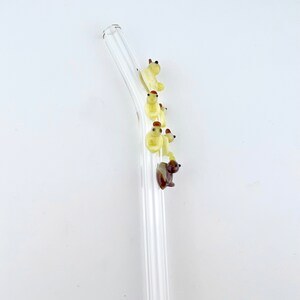 Mama and Baby Ducks Glass Straw: Custom Reusable Straw - Etsy