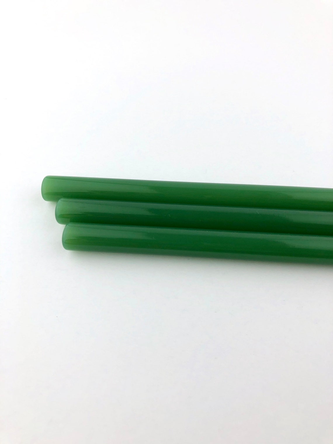 Opaque Green GLASS STRAW Green Straws Reusable Straws - Etsy
