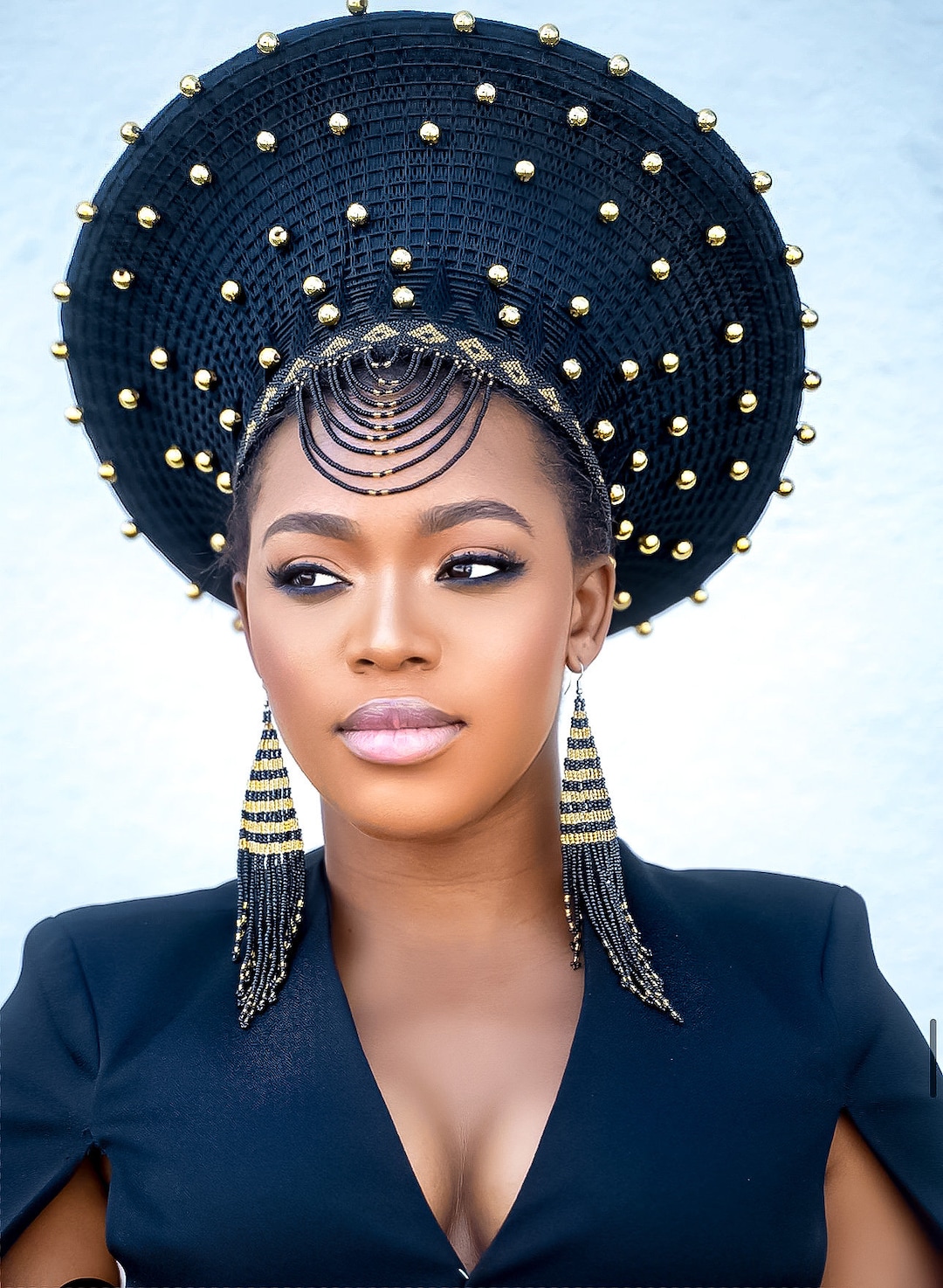 Limited Edition Isicholo Zulu Basket Hat Etsy