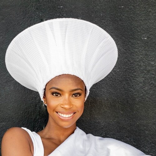 Queendom Celebration Large White Zulu Basket Hat Etsy