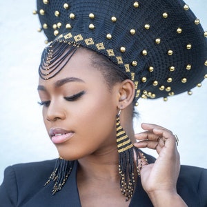 Limited Edition Isicholo Zulu Basket Hat - Etsy