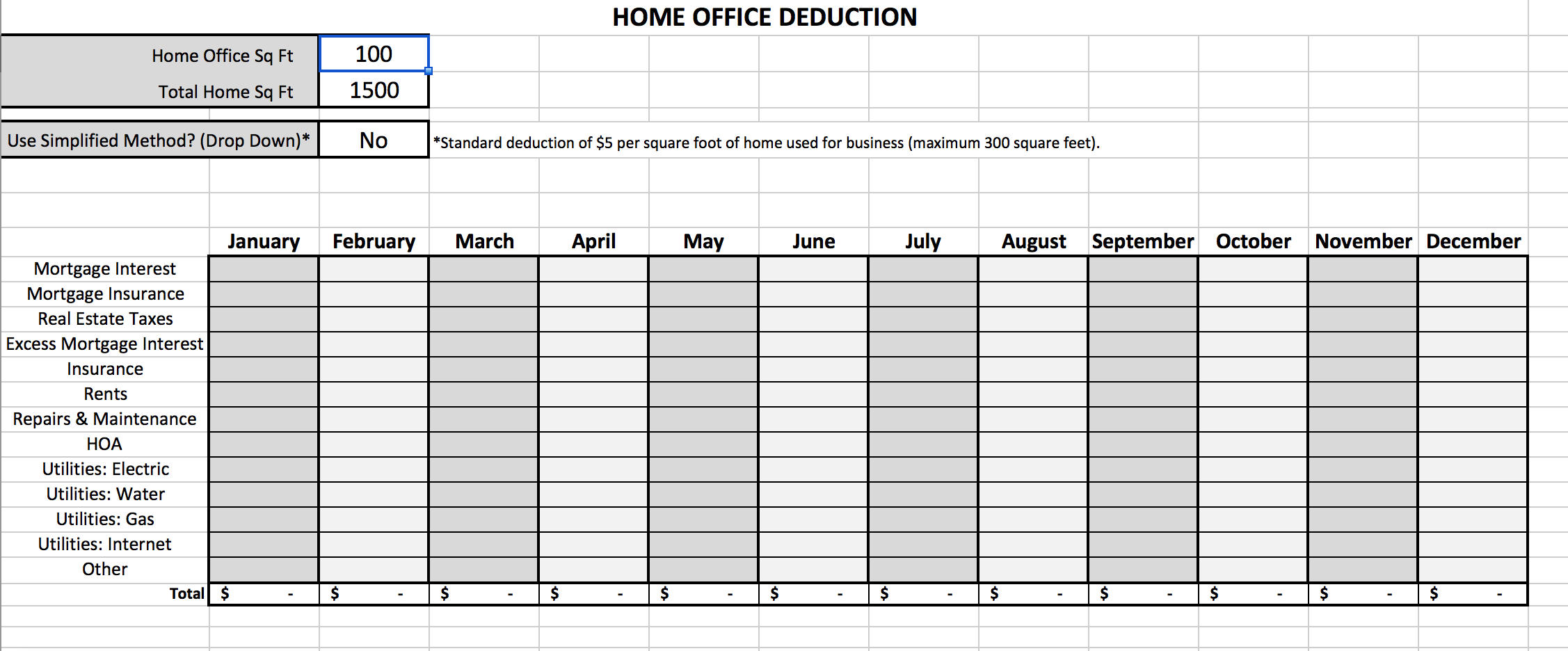 2018 Monat Income/expense Tracker, Monthly Cash Flow Spreadsheet, User ...