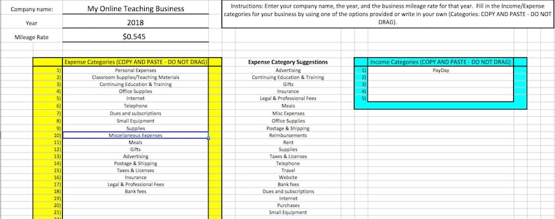 2018 Online Teaching (VIPKID/GOGOKID) Income/expense Tracker, Monthly ...