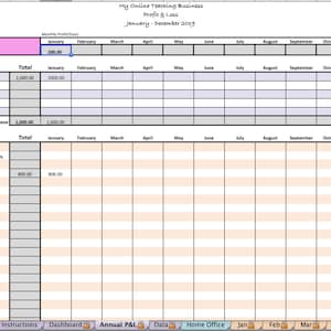 2019 Online Teaching (VIPKID/GOGOKID) Income/expense Tracker, Monthly ...