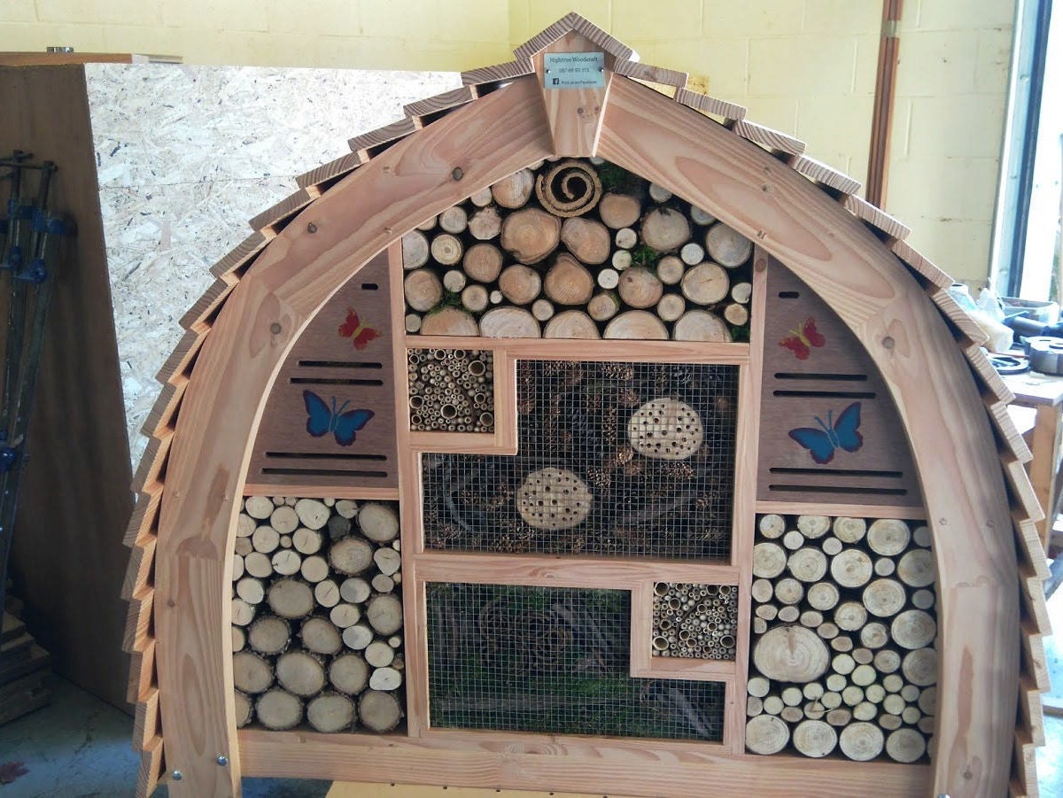 Bespoke Wildlife Habitat. Insect Hotel. 5' High, Made With Natural ...