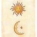Moon Rising / Sun Art / Star Sign Print / Celestial Art / Home Decor ...