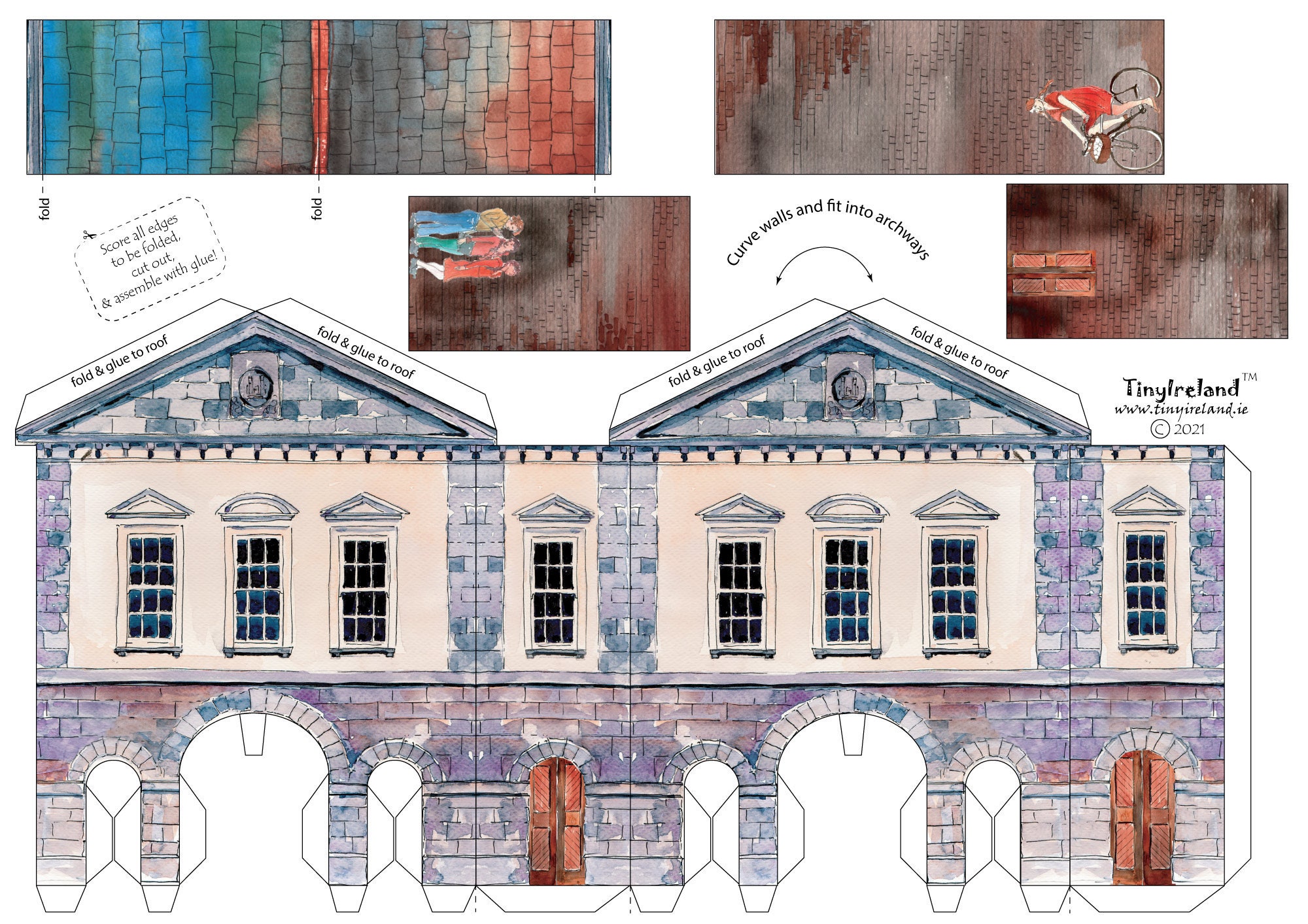 Build Your Own Tiny Cobh an Innovative Irish Paper Model Kit - Etsy