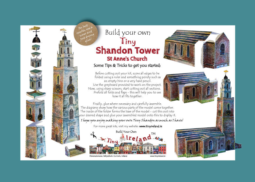 Build Your Own Tiny Shandon Tower- an Innovative Irish Paper Model Kit ...