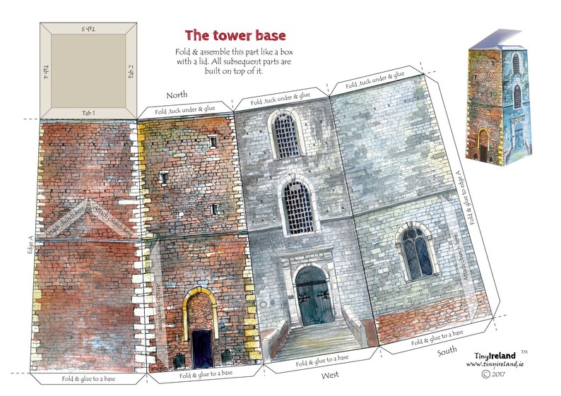 Build Your Own Tiny Shandon Tower an Innovative Irish Paper Model Kit ...