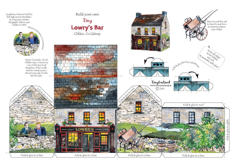 Build Your Own Tiny Clifden - an Innovative Irish Paper Model Kit - Etsy