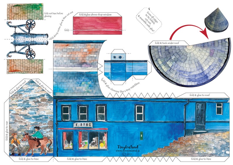 Build Your Own Tiny Cobh an Innovative Irish Paper Model Kit - Etsy