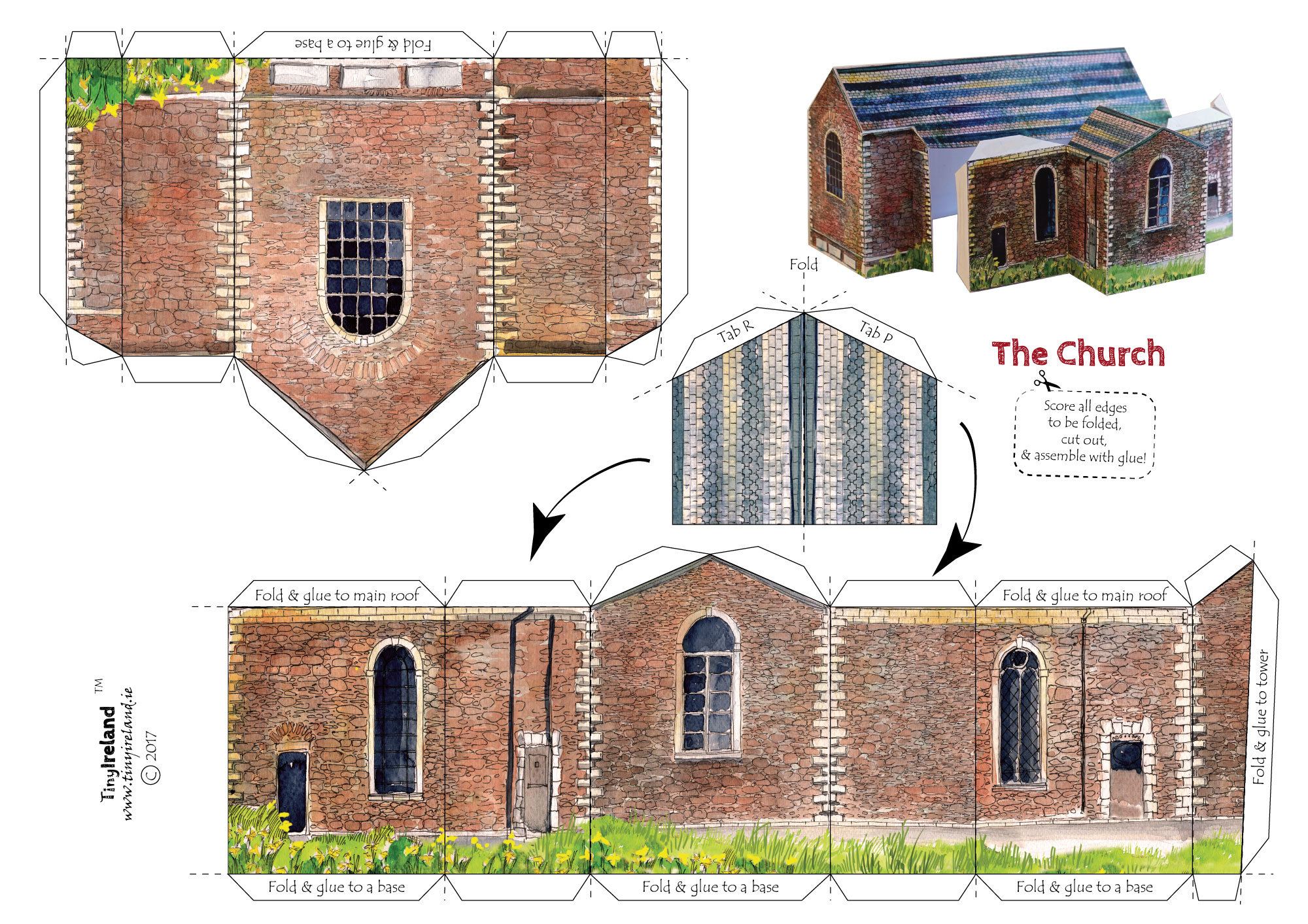 Build Your Own Tiny Shandon Tower- an Innovative Irish Paper Model Kit ...