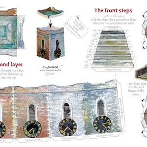 Build Your Own Tiny Shandon Tower- an Innovative Irish Paper Model Kit ...