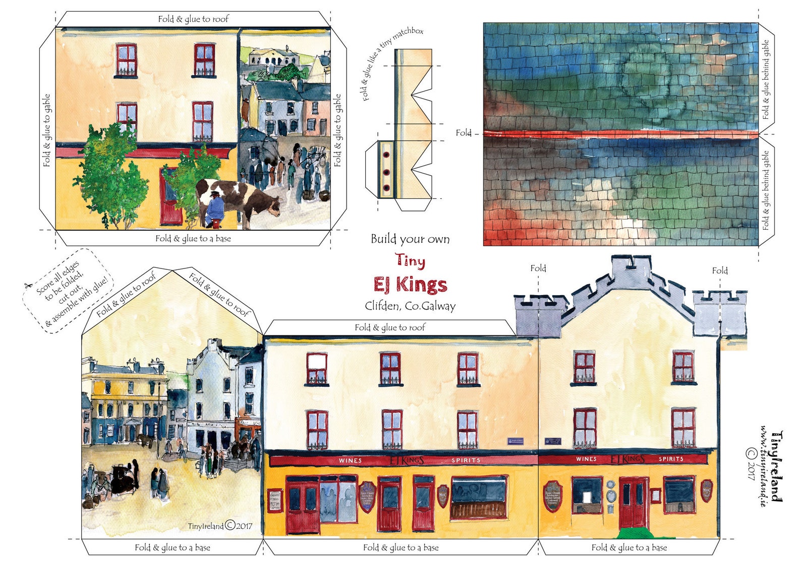 Build Your Own Tiny Clifden - an Innovative Irish Paper Model Kit - Etsy
