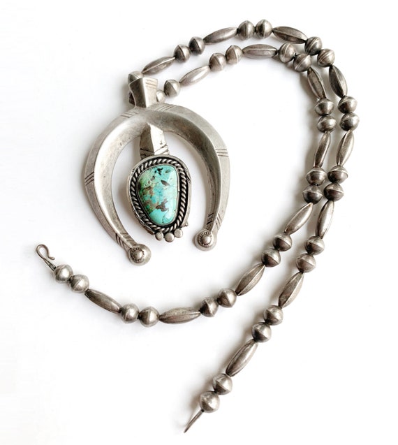 Lovely • 92g • 21" • Old Tribal Turquoise Naja + Benc… - Gem