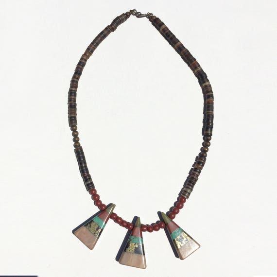 Love Triangle Tab •• Vintage Santo Domingo Hand Cut T… - Gem
