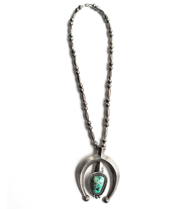 Lovely • 92g • 21" • Old Tribal Turquoise Naja + Benc… - Gem