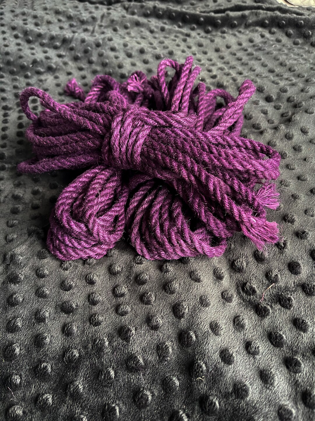 1 Hank of Raven Claw Deep Purple Rope. Great for Kinbaku/shibari. - Etsy