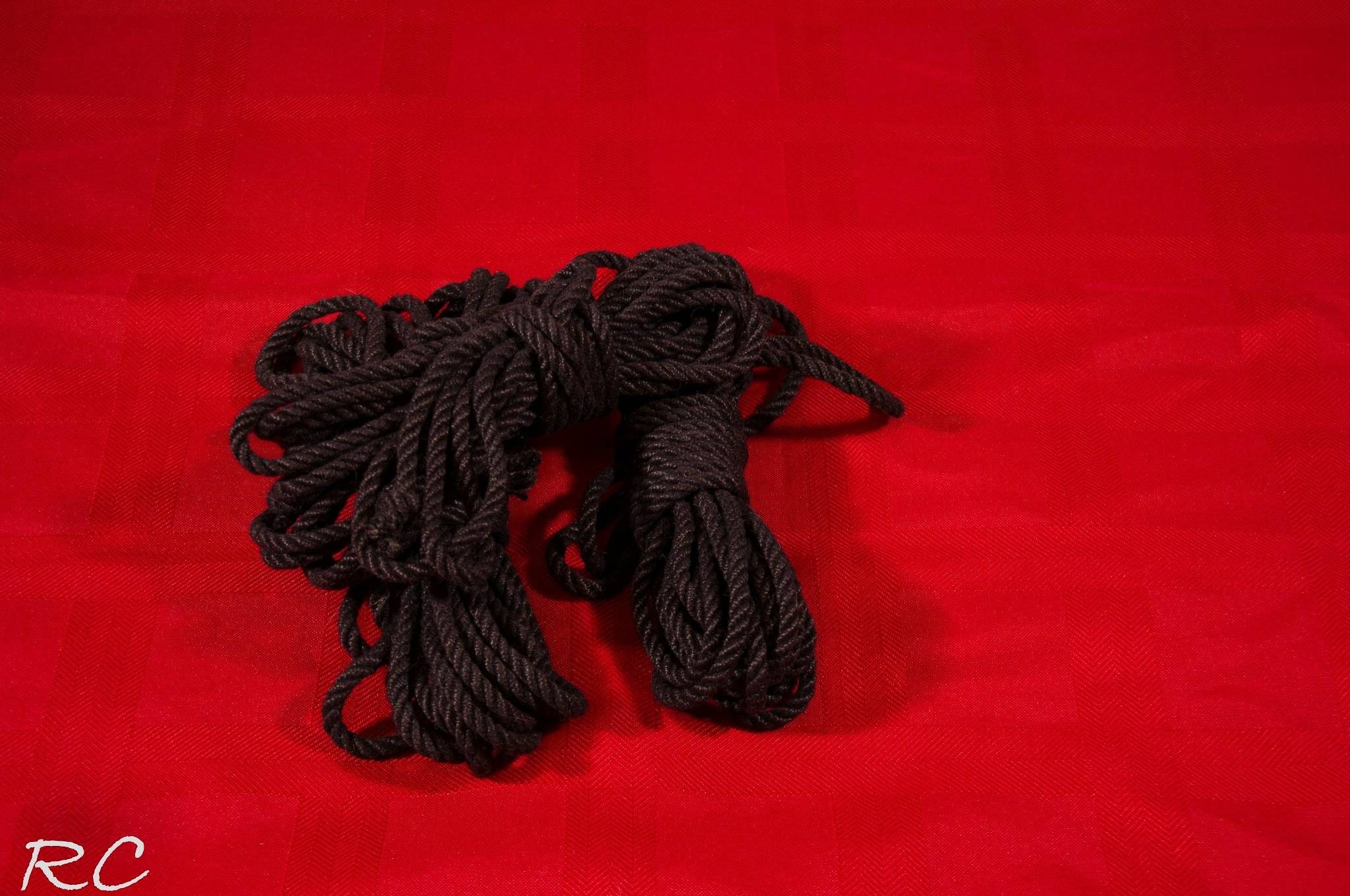 Raven Claw Black Shibari Rope 1 Hank | Etsy