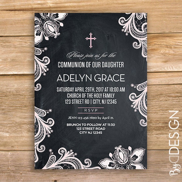 Communion Invitation - Etsy