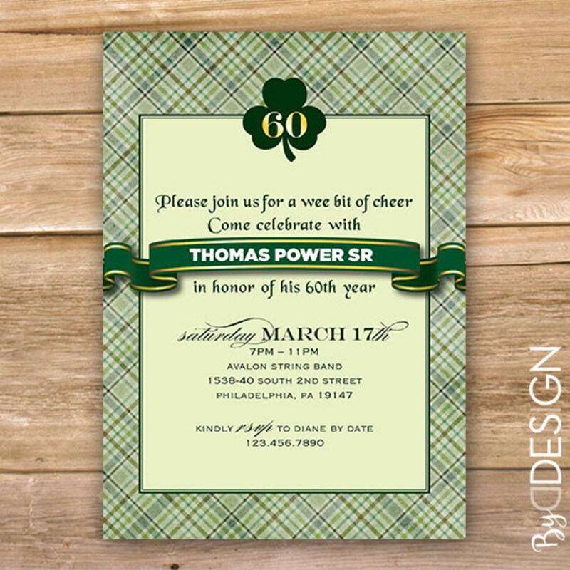 Irish Invitation - Etsy