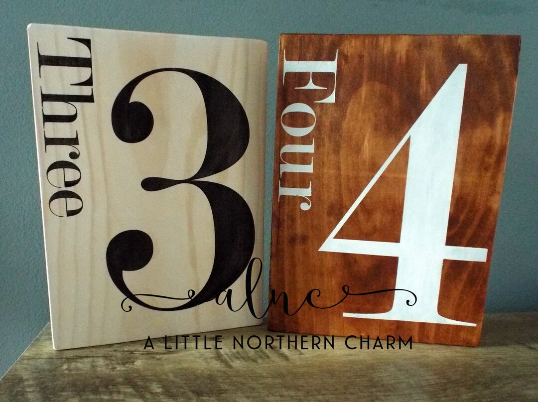 Family Number Wooden Sign, Family Wooden Sign, Rustic Family Sign ...