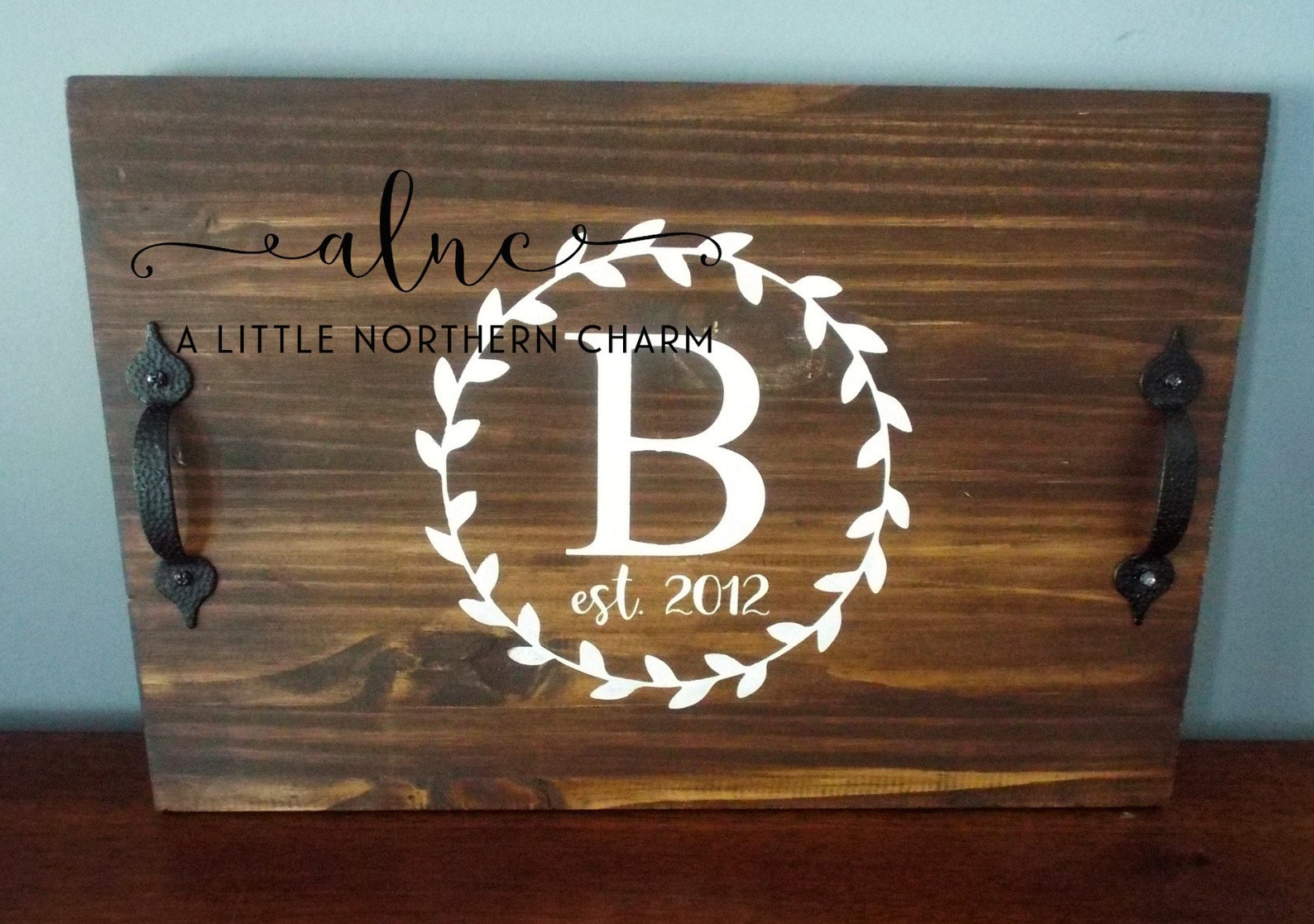 Personalized Wooden Tray, Wooden Coffee Table Tray. Custom Coffee Bar ...