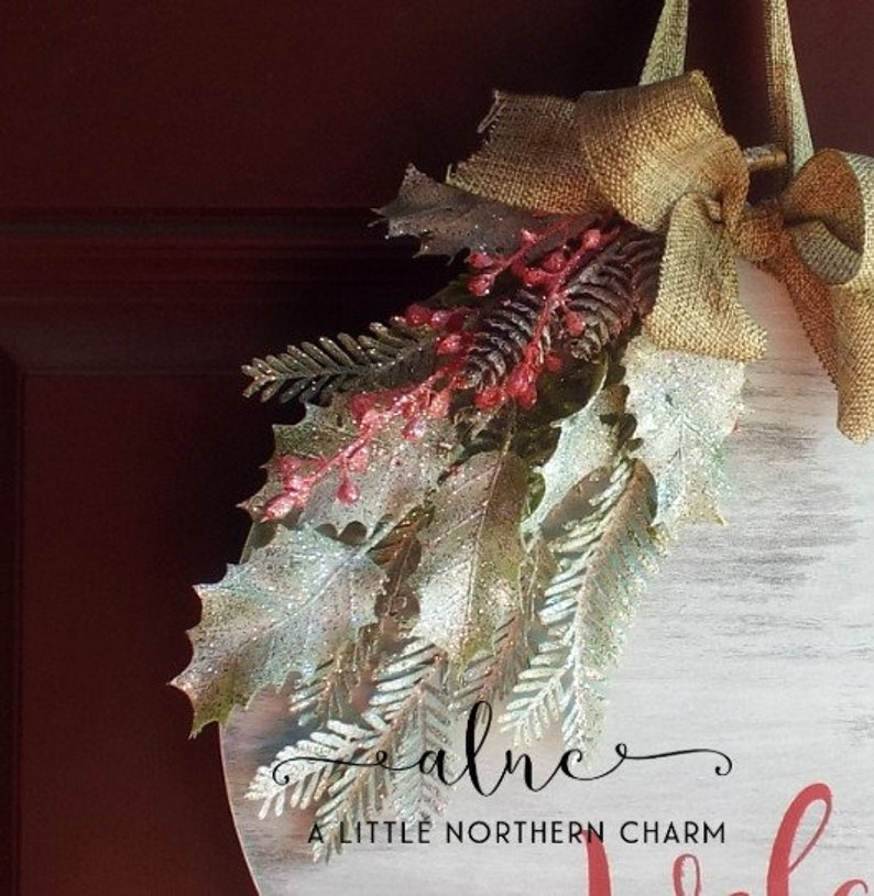 Christmas Welcome Sign Winter Door Hanger Christmas Wooden | Etsy