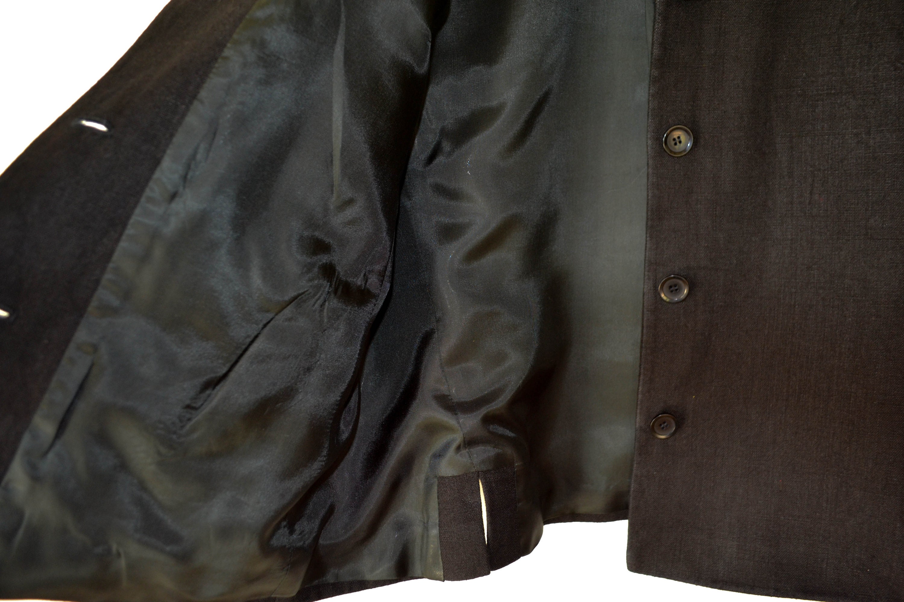 Vintage Linen Women Jacket With Lining Black Linen Women - Etsy