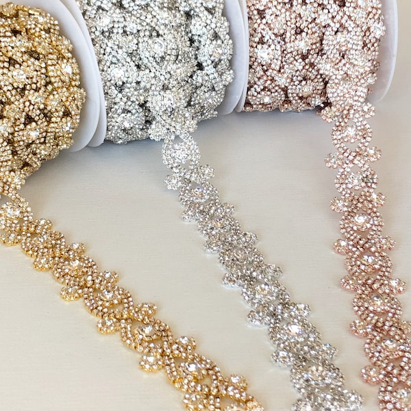 Rhinestone Trim - Etsy
