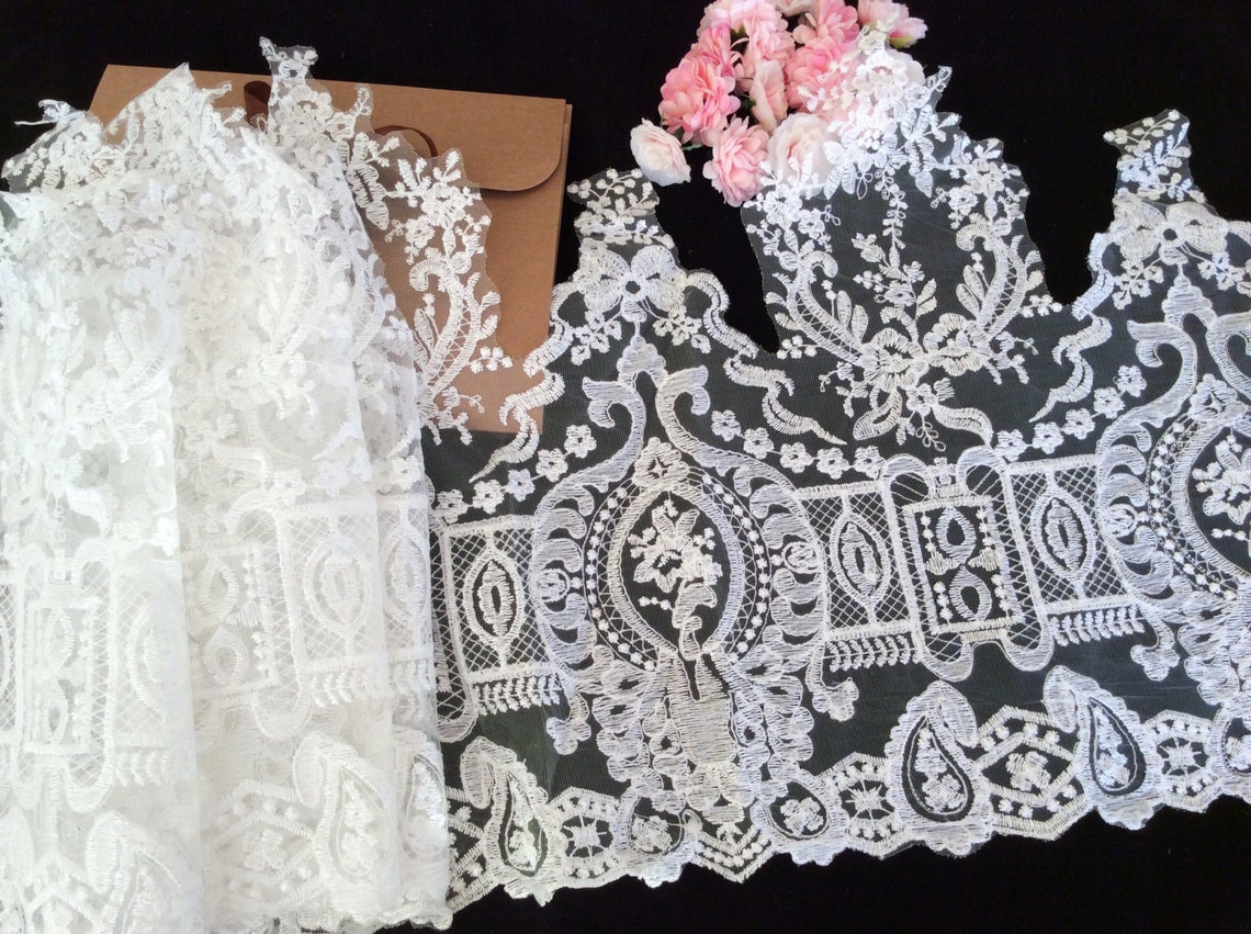 Extra Wide 1744cm off White Lace Trim Bridal Lace - Etsy