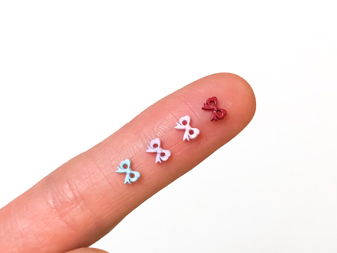 4mm Tiny Buttons Mini Bow Tie Buttons Mini Buttons for BJD Mini Buttons ...