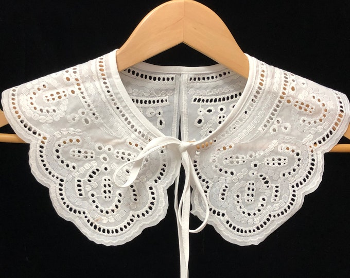 Oversized Lace Collar Cotton Detachable Collar, Peter Pan Collar, Fake ...