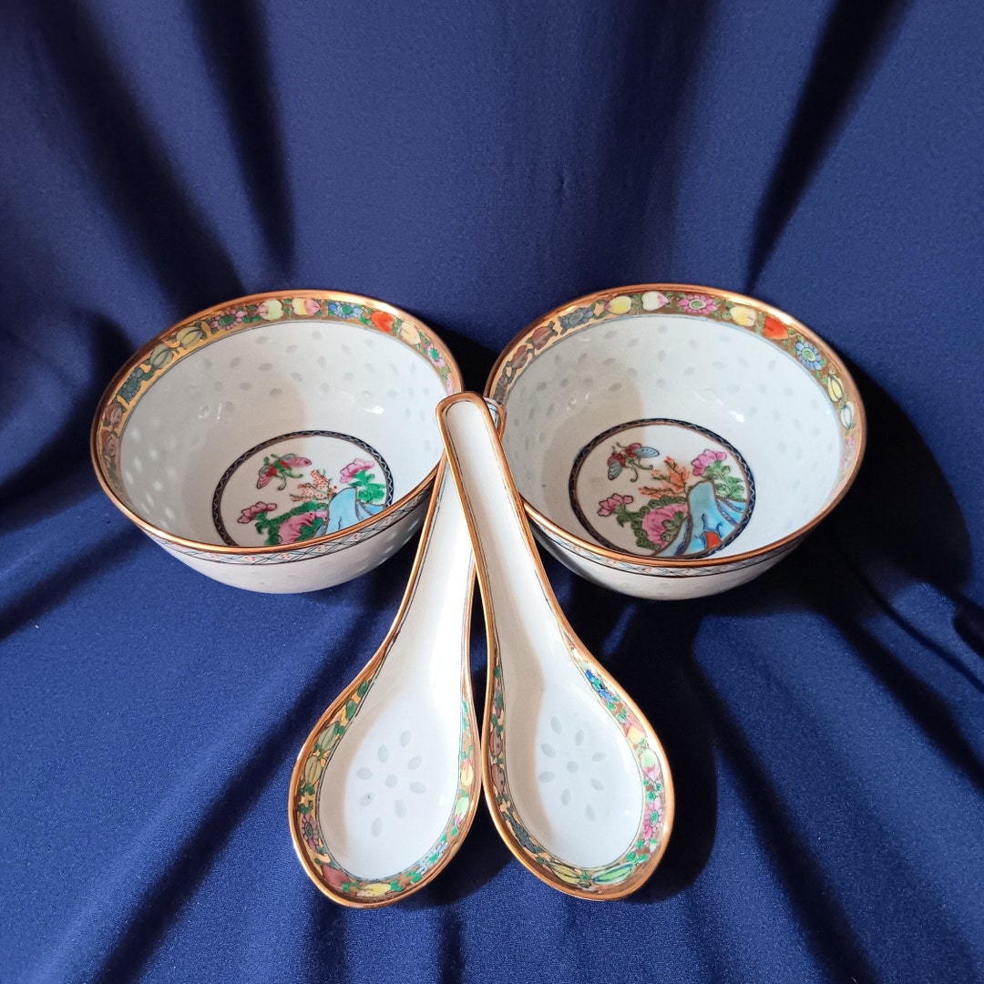 Rice Bowls, Soup Bowls, Chinese Bowls, Chinese Spoons, Dining, Serving ...