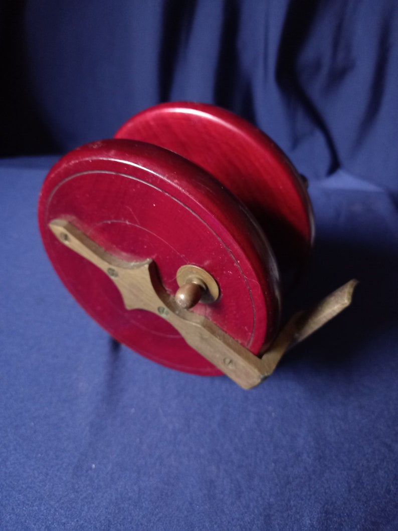 Milwards Fishing Reel Wooden Fishing Reel Fishing - Etsy