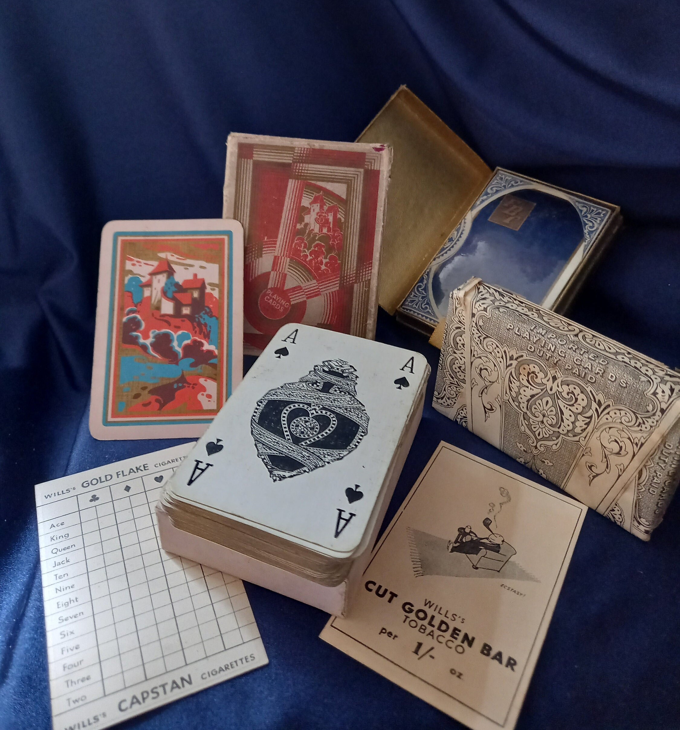 Vintage Playing Cards Vintage Card Deck Art Deco Cards A.D. - Etsy