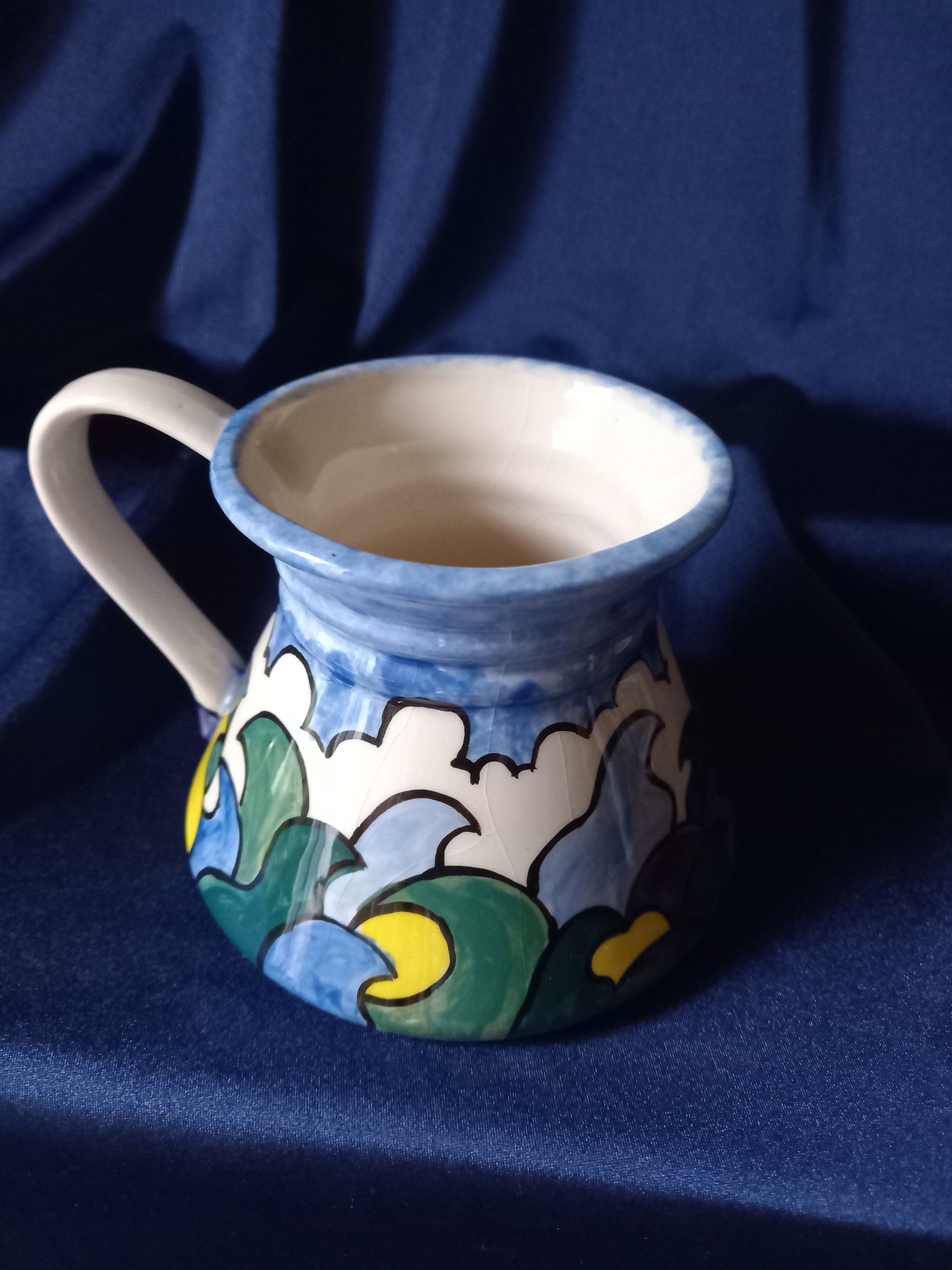 Vicary Ware Art Deco Style Pennance Pots Waves Mug Studio - Etsy