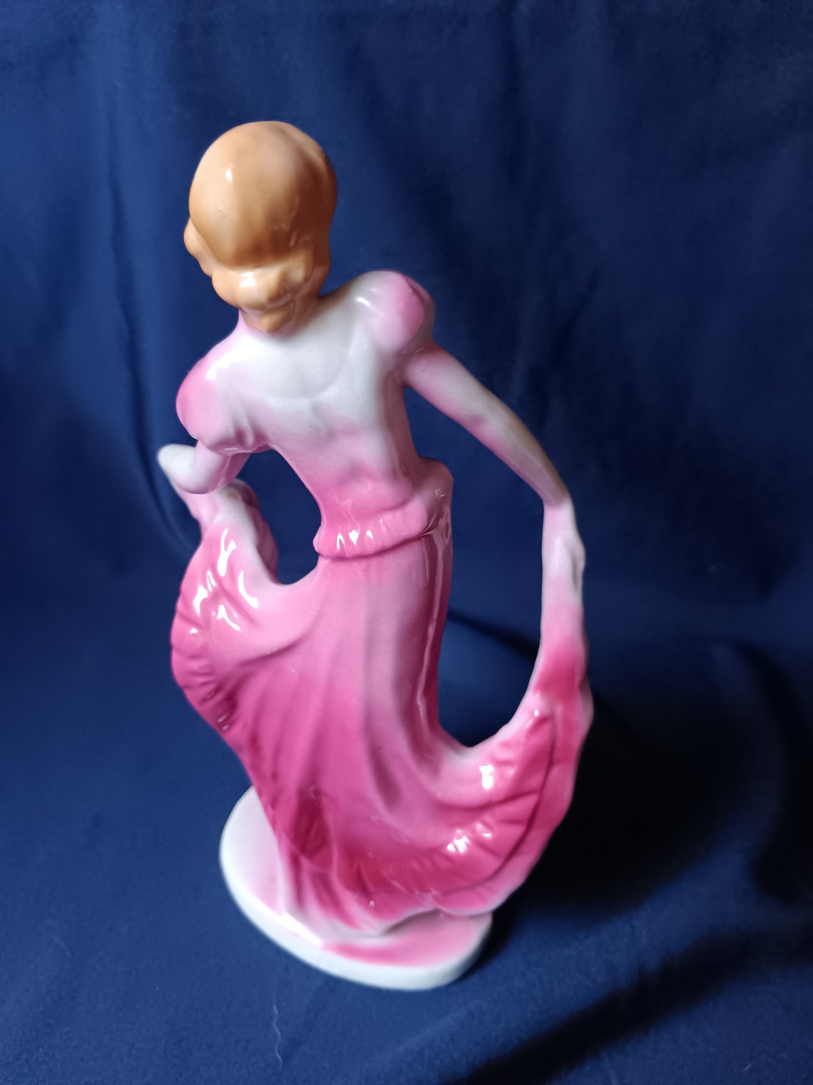 Art Deco Dancing Lady, Art Deco Figurine, Porcelain Lady, Art Deco Lady ...