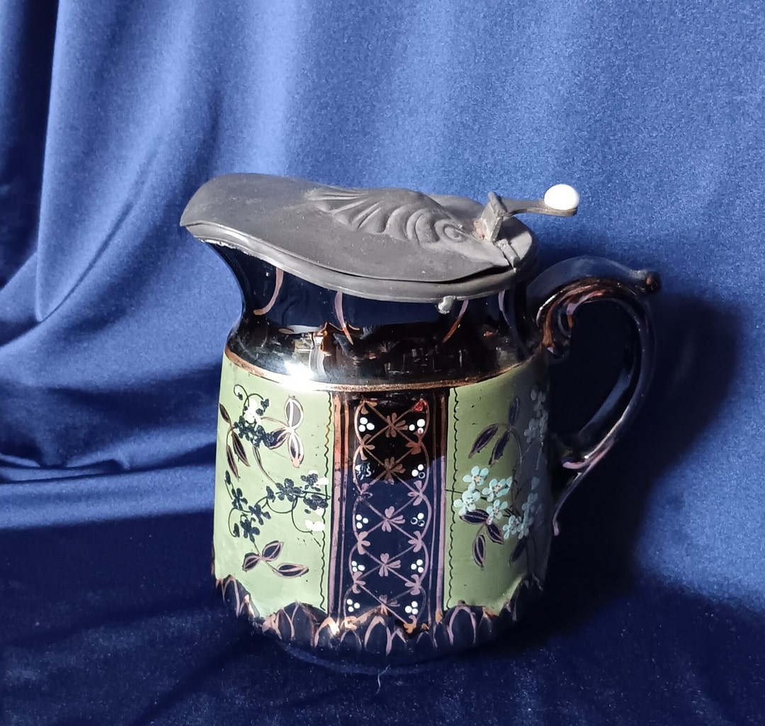 Jackfield Jug, Antique Jug, Jackfield Pottery, Antique Vase, Home Decor ...