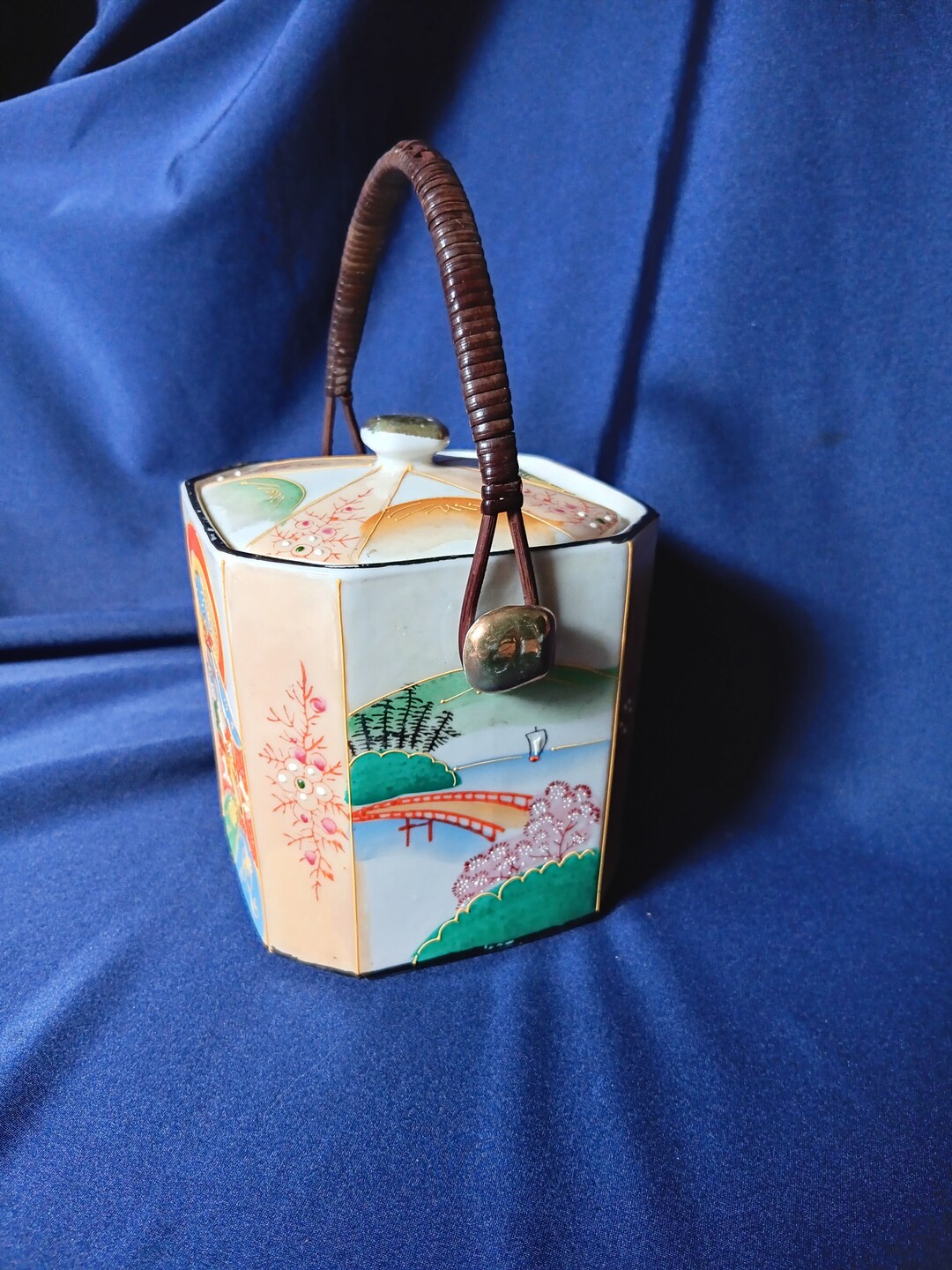 Japanese Caddy, Japanese Jar, Samurai China, Biscuit Jar, Tea Caddy ...
