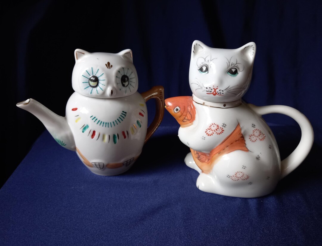 Vintage Teapots, Lucky Teapot, Chinese Teapot, Lucky Cat, the Owl and ...