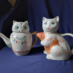 Vintage Teapots, Lucky Teapot, Chinese Teapot, Lucky Cat, the Owl and ...