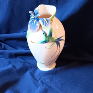 Franz Collection, Franz Porcelain, Franz Vase, Hummingbird Vase, Iris ...