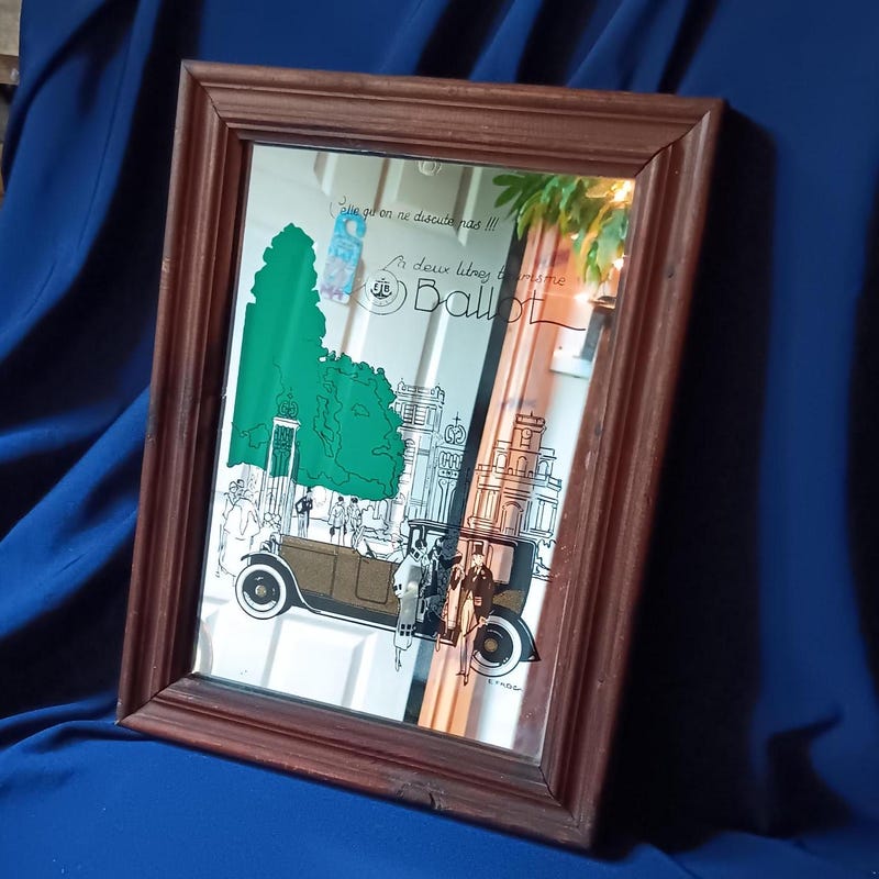 Antique Advertising Mirror - Etsy