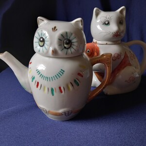 Vintage Teapots, Lucky Teapot, Chinese Teapot, Lucky Cat, the Owl and ...