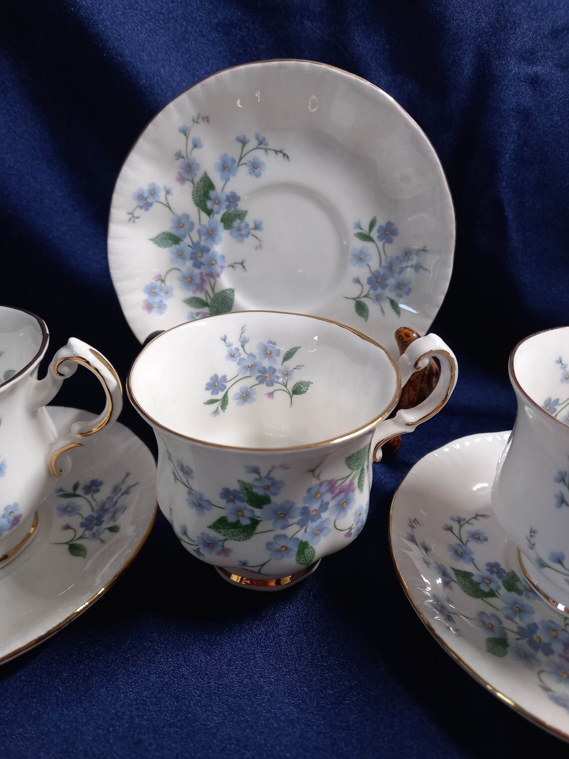 Vintage Coffee Set, Paragon Coffee Set, Demitasse Cups, Forget Me Not ...