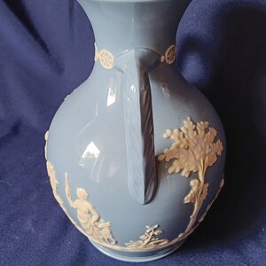 Dudson Hanley, Blue Jasperware, Vintage Vase, Jasper Ware Vase, Vintage ...