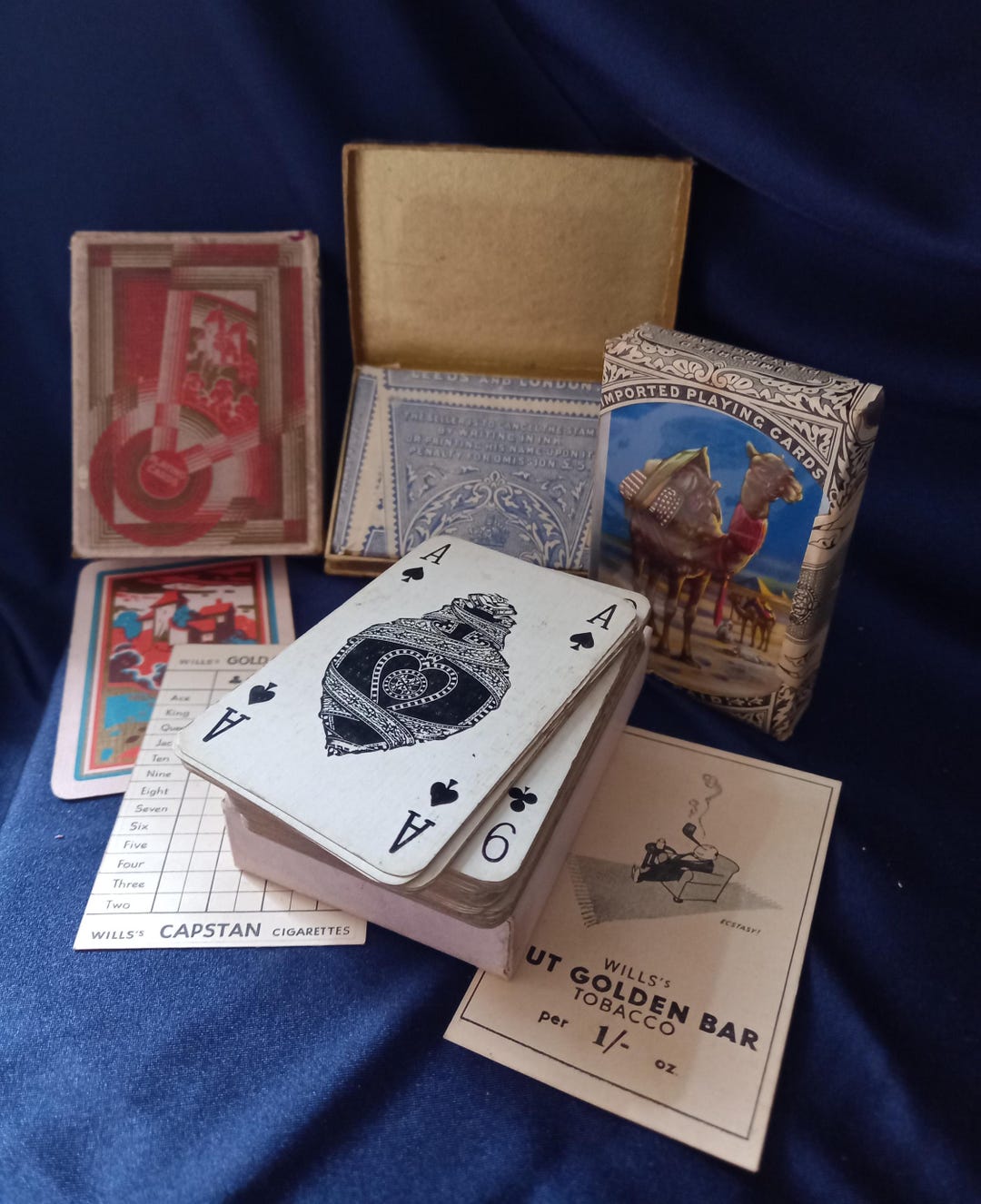 Vintage Playing Cards, Vintage Card Deck, Art Deco Cards, A.D. Wills ...